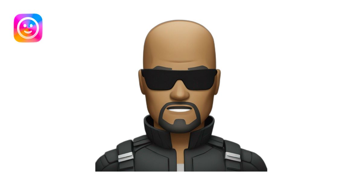 head nick fury emoji | AI Emoji Generator