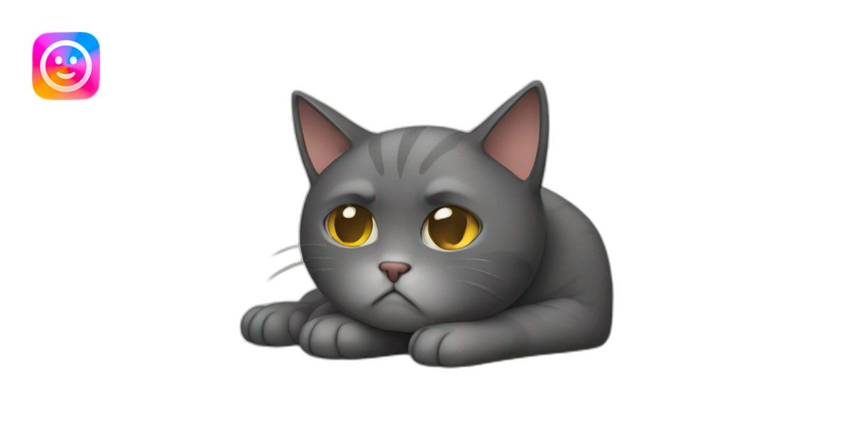 depressed sad cat emoji | AI Emoji Generator
