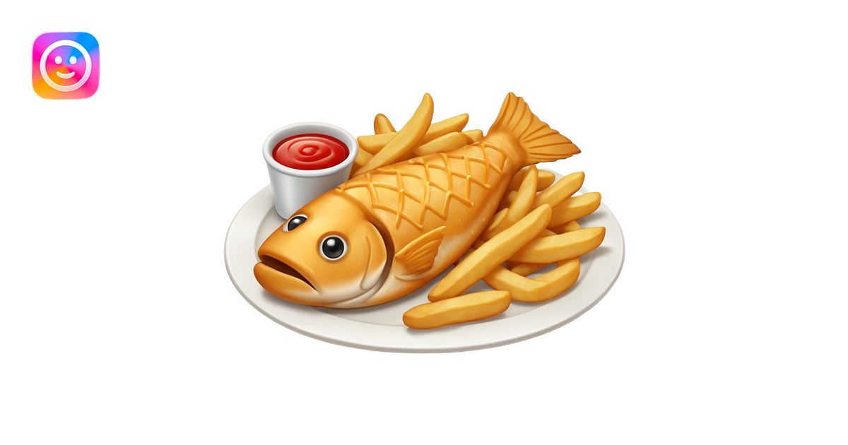 Fish And Chips Food emoji | AI Emoji Generator