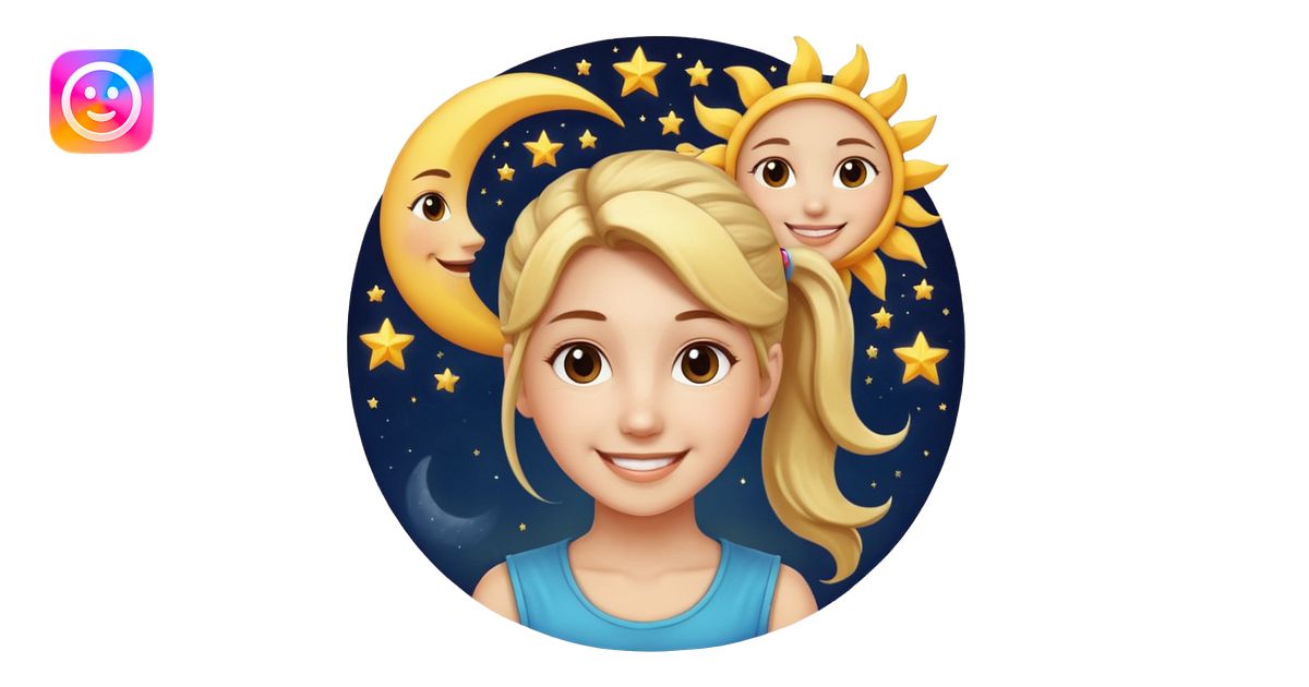 An Emoji of girl with ponytail, who can be described by three words ...