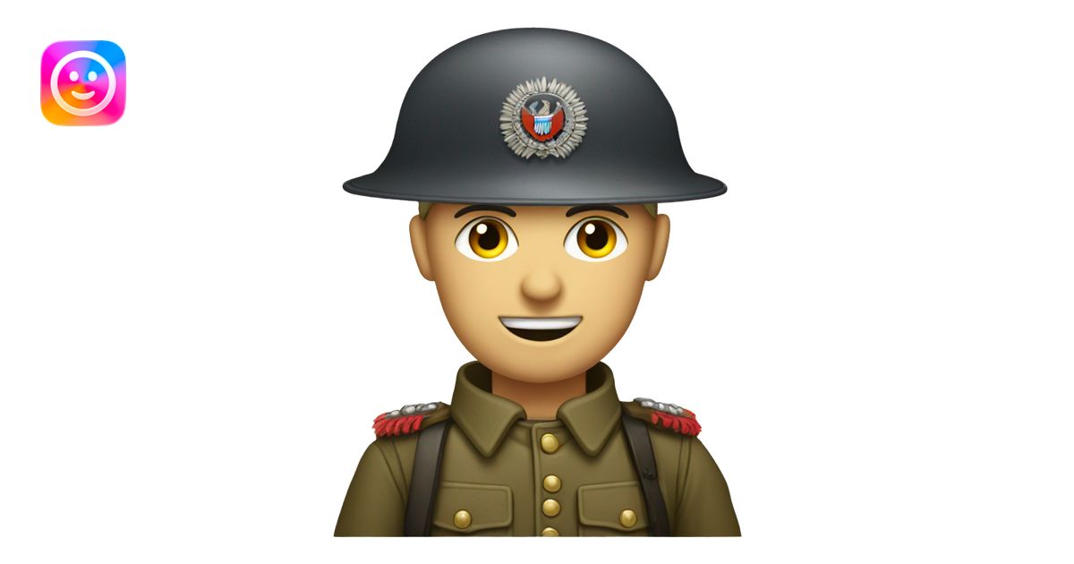 german ww1 soldier with spiked hat emoji | AI Emoji Generator