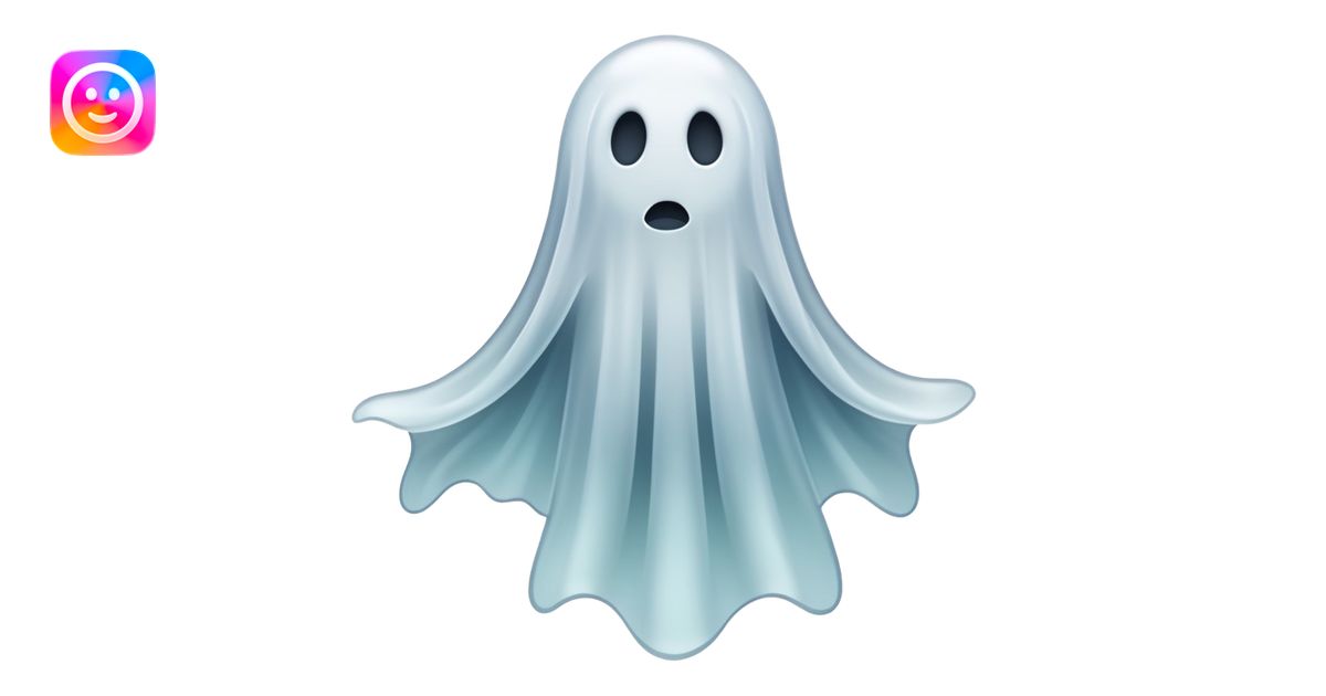 spooky ghost-like phantom, ethereal apparition emoji | AI Emoji Generator