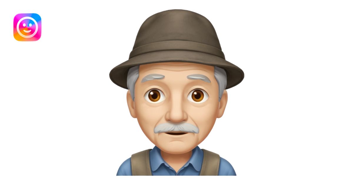 abuelo de pueblo cerrado emoji | AI Emoji Generator