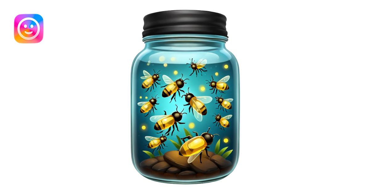 fireflies in a jar emoji | AI Emoji Generator