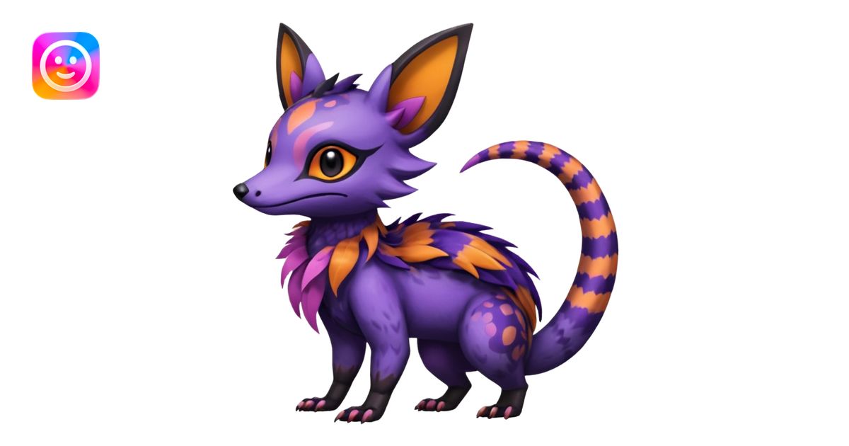 Rare exotic cute epic aesthetic gothic colorful Salandit-Noibat-Eevee ...