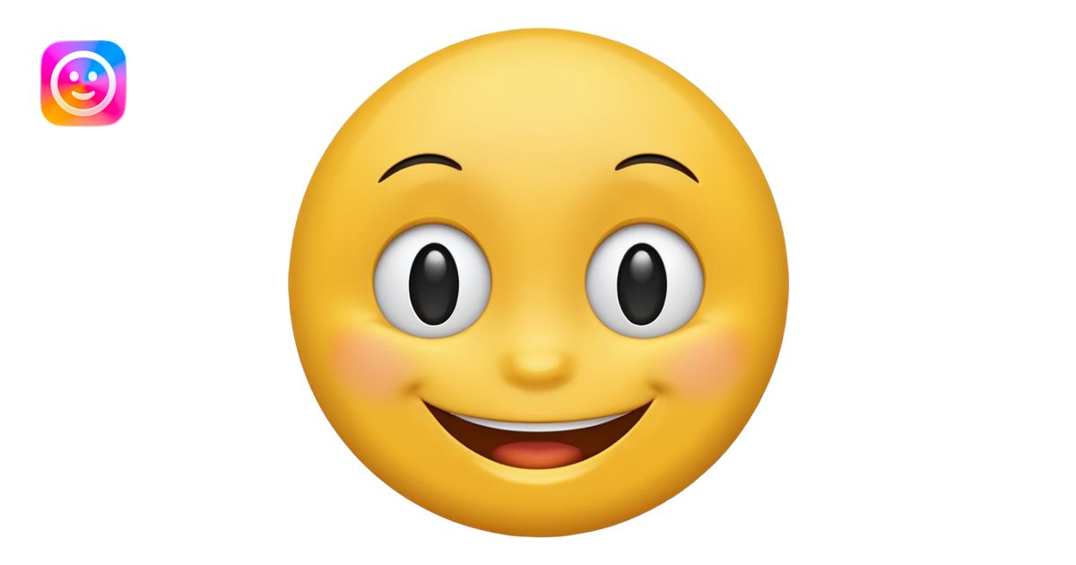 Normal happy face emoji | AI Emoji Generator