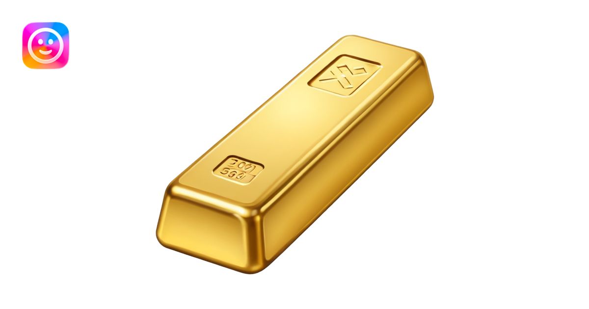 Gold bar emoji | AI Emoji Generator