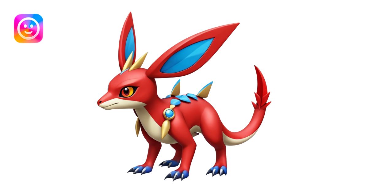 Cute Shiny Exotic Colorful Guilmon-Latias-Koraidon-Umbreon-Fakémon ...
