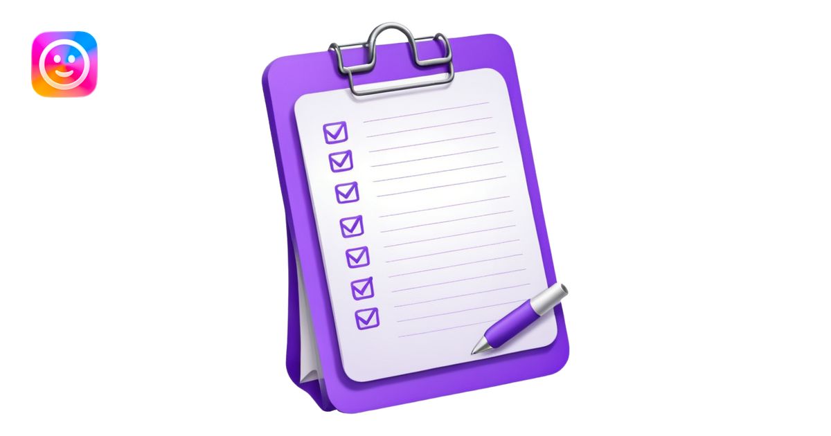 purple to do emoji | AI Emoji Generator