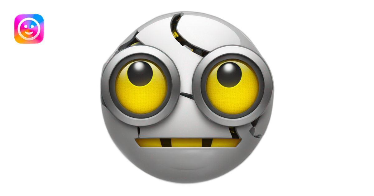 smiley-face-with$cyborg-eye emoji | AI Emoji Generator