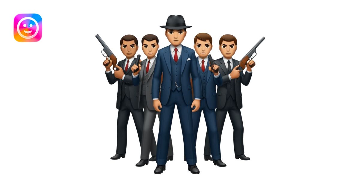 Mobsters emoji | AI Emoji Generator