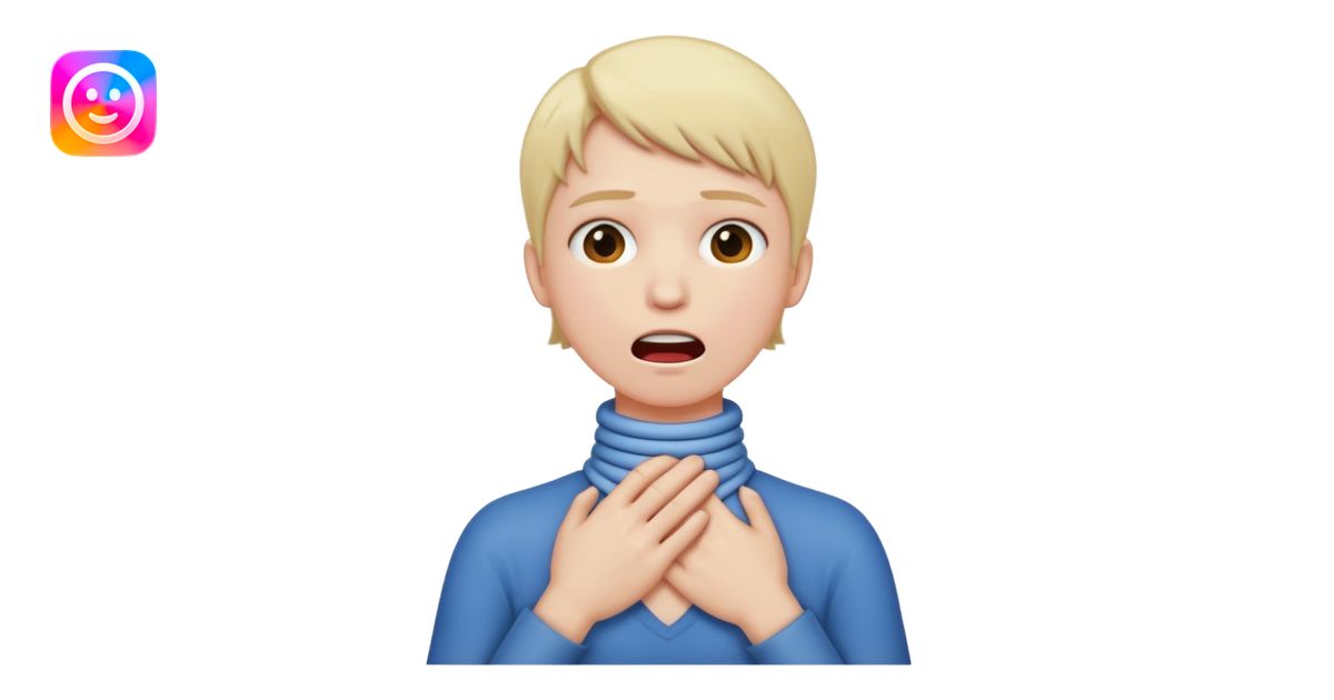 hands around neck and choking emoji | AI Emoji Generator