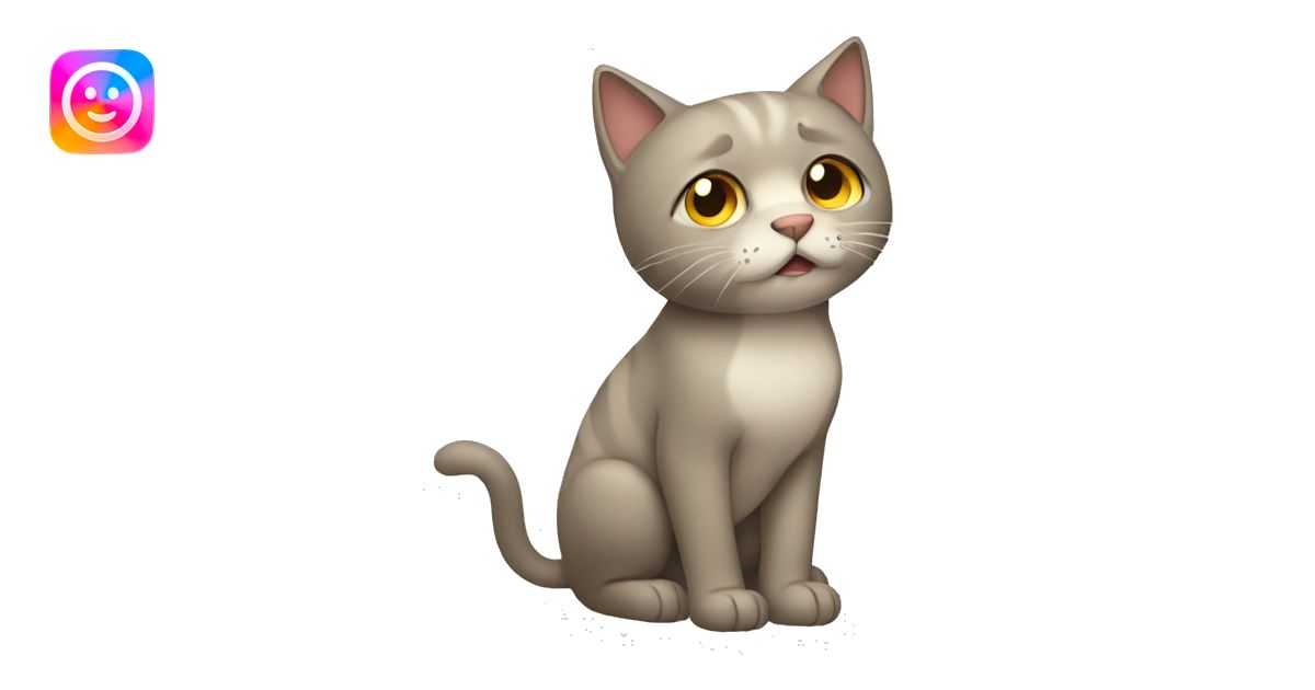 Gato llorando triste emoji | AI Emoji Generator