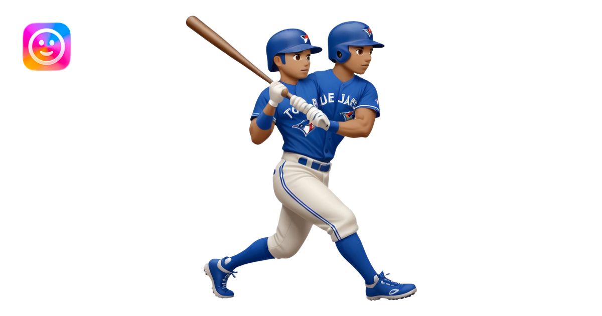 MLB TORONTO BLUE JAYS SMASHING THE LA Dodgers emoji | AI Emoji Generator