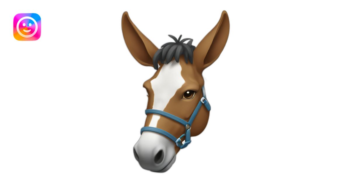 mule using a computer emoji | AI Emoji Generator
