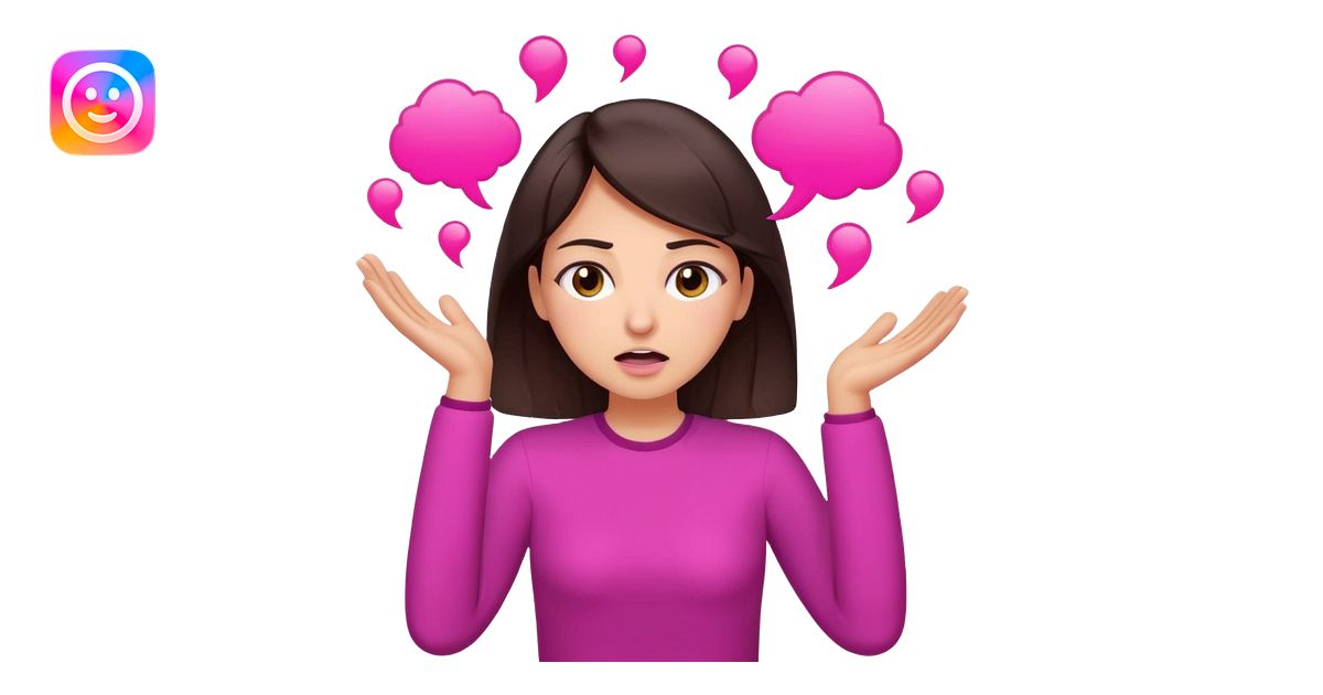 Social media manager. She has dark brown hair, brown eyes, exhaling ...