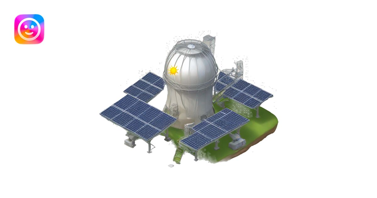 Solar station emoji | AI Emoji Generator