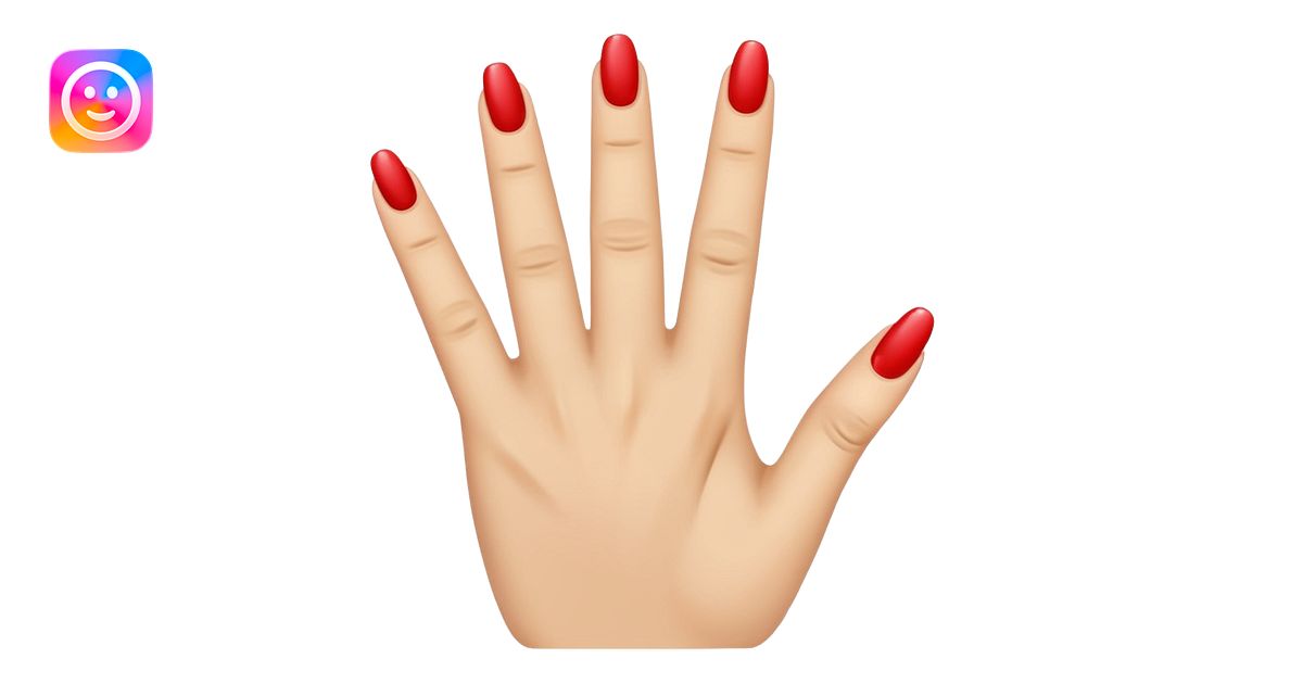 one finger nail art emoji | AI Emoji Generator