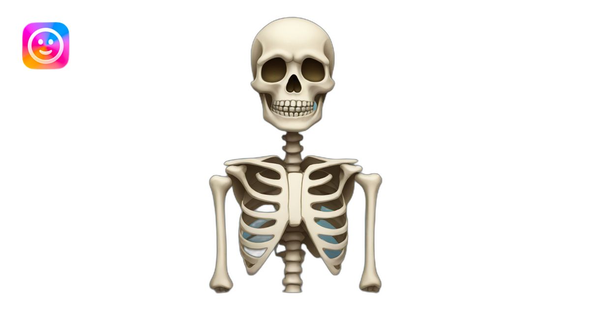 Skeleton emoji | AI Emoji Generator
