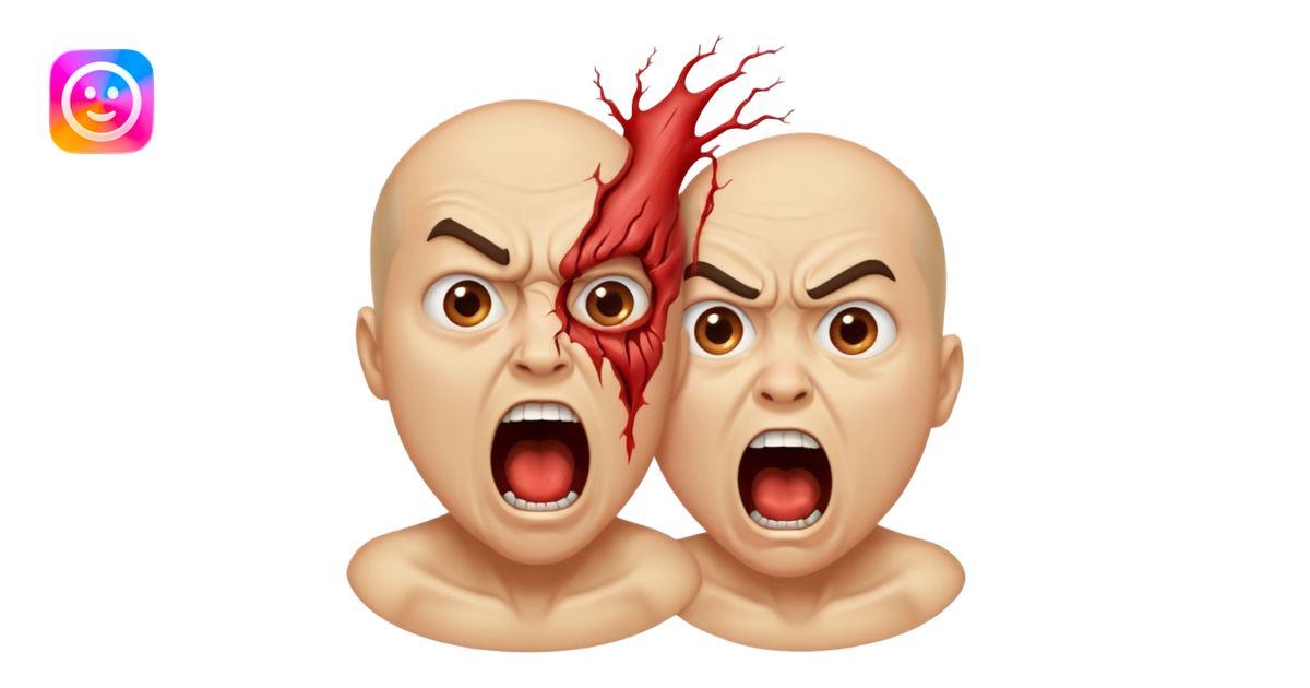 Two people in each others faces angry and yelling emoji | AI Emoji ...