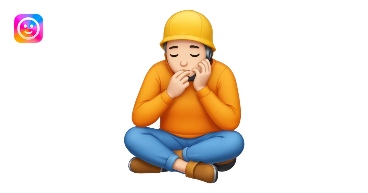 a slow thinker sticker emoji | AI Emoji Generator