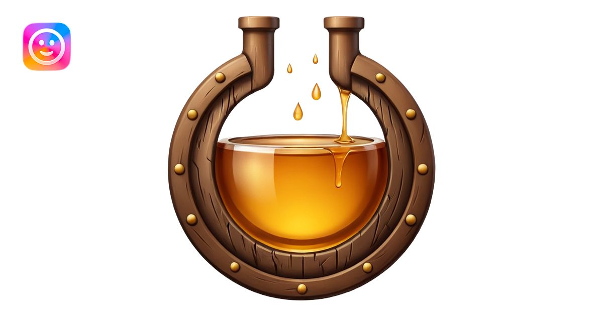 3d oil icon for medieval game emoji | AI Emoji Generator