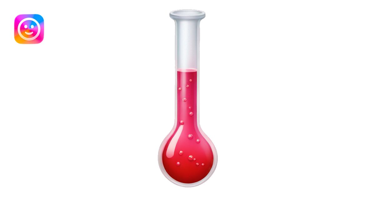 test tube red liquid emoji | AI Emoji Generator