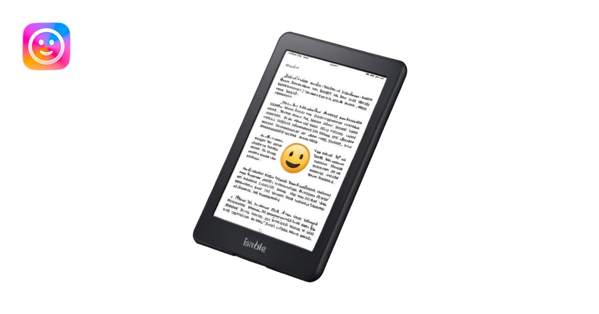 BACL KINDLE WITH A PAGE WHERE IT SAYS HUB 22 AMERICA emoji | AI Emoji ...