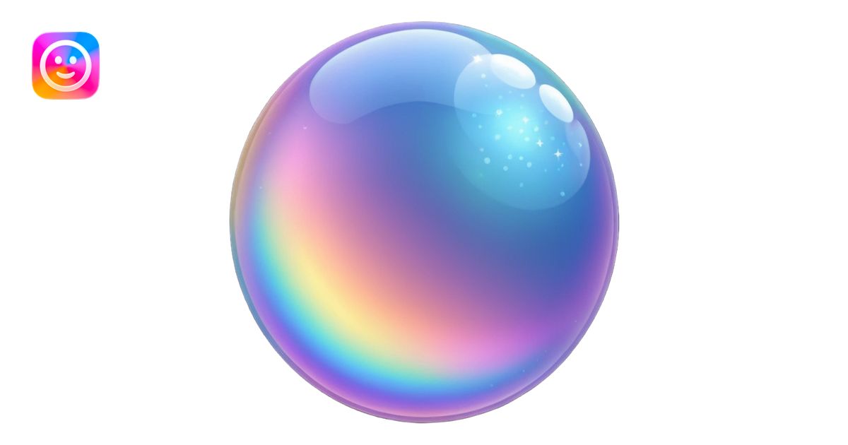 sparkling bubble emoji | AI Emoji Generator