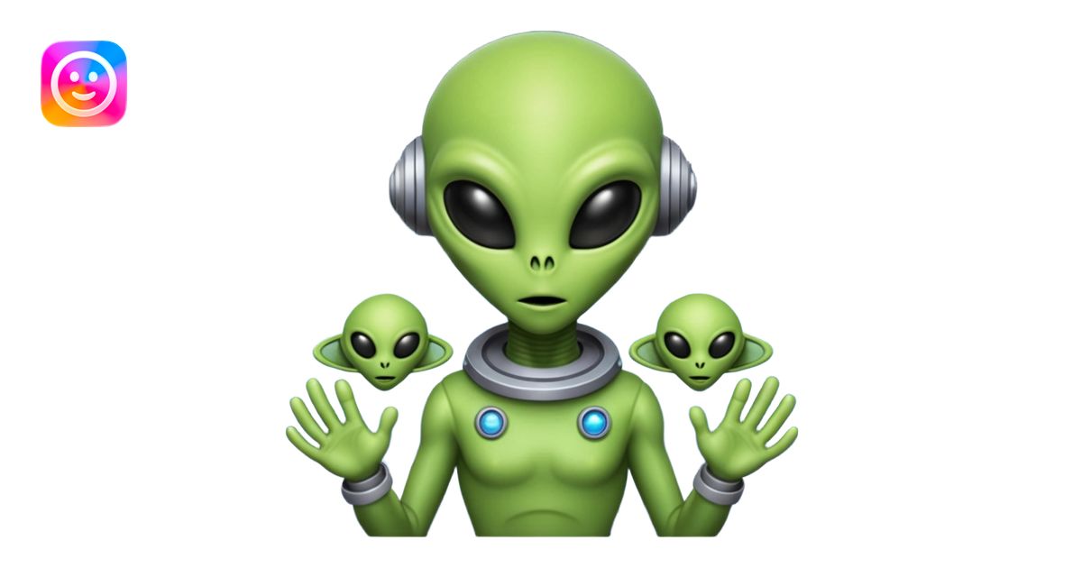 Outter space alien armada space background emoji | AI Emoji Generator