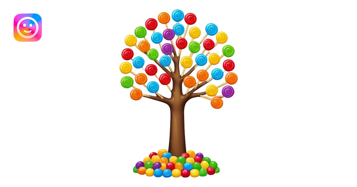 Candy tree emoji | AI Emoji Generator