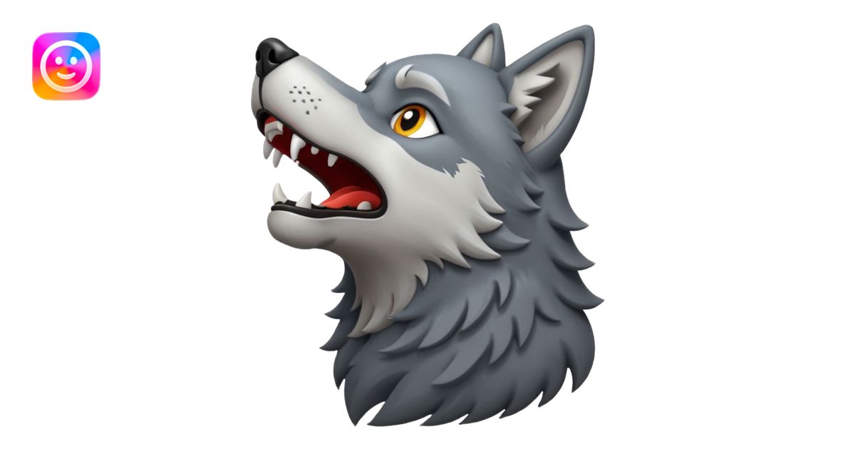 wolf howling emoji | AI Emoji Generator