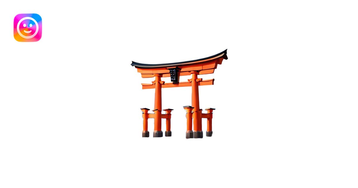 Cinematic Realistic Itsukushima Shrine, depicted as the iconic floating ...