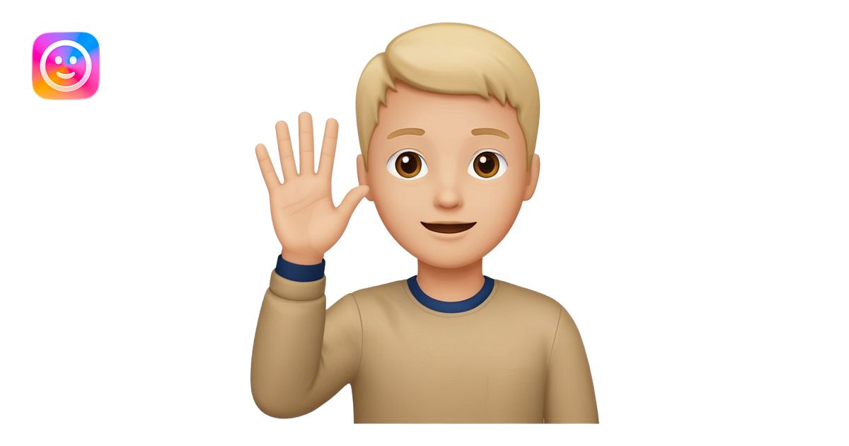 Waving Hand emoji emoji | AI Emoji Generator