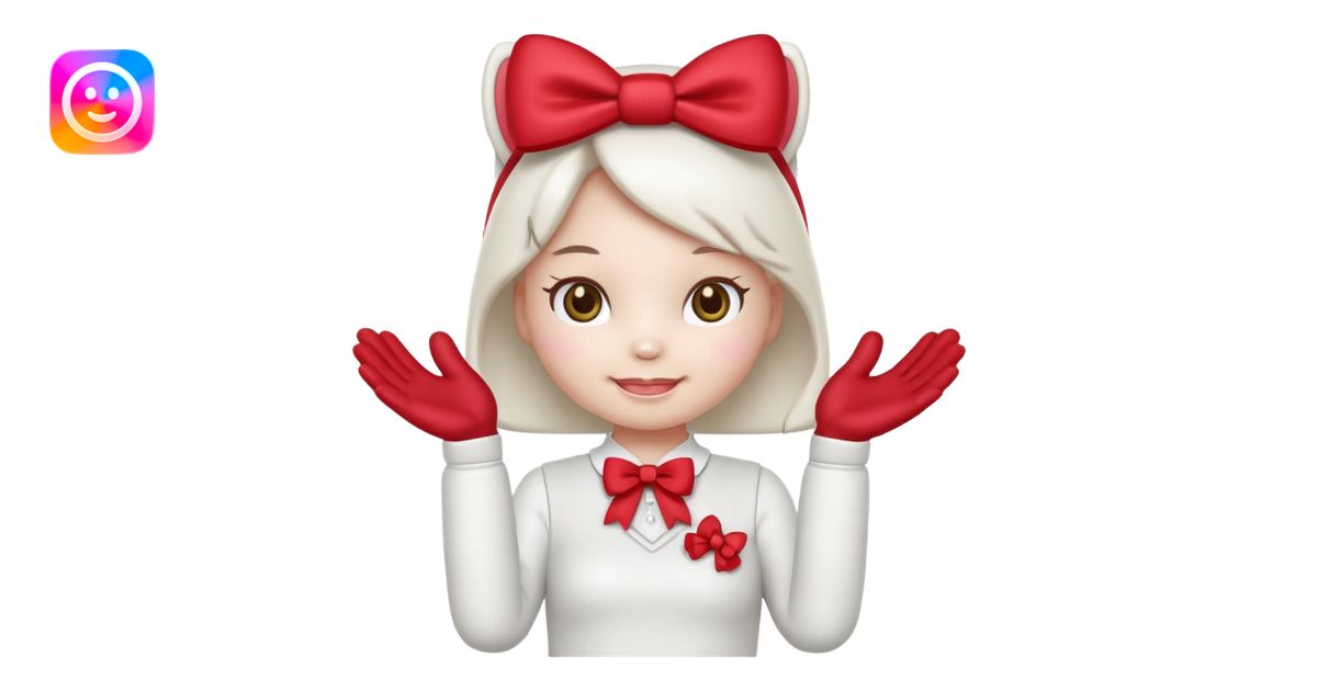 hello kitty holding up 67 in both hands emoji | AI Emoji Generator