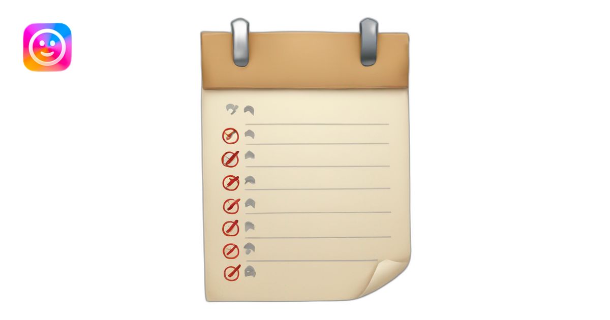 Check list emoji | AI Emoji Generator