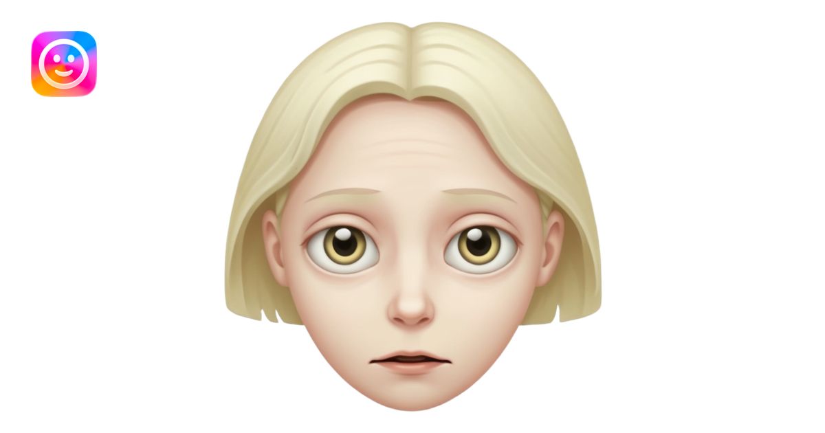 uncanny person creepy face emoji | AI Emoji Generator