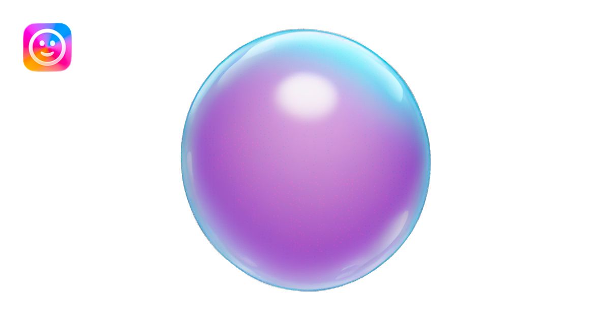 Bubble emoji | AI Emoji Generator