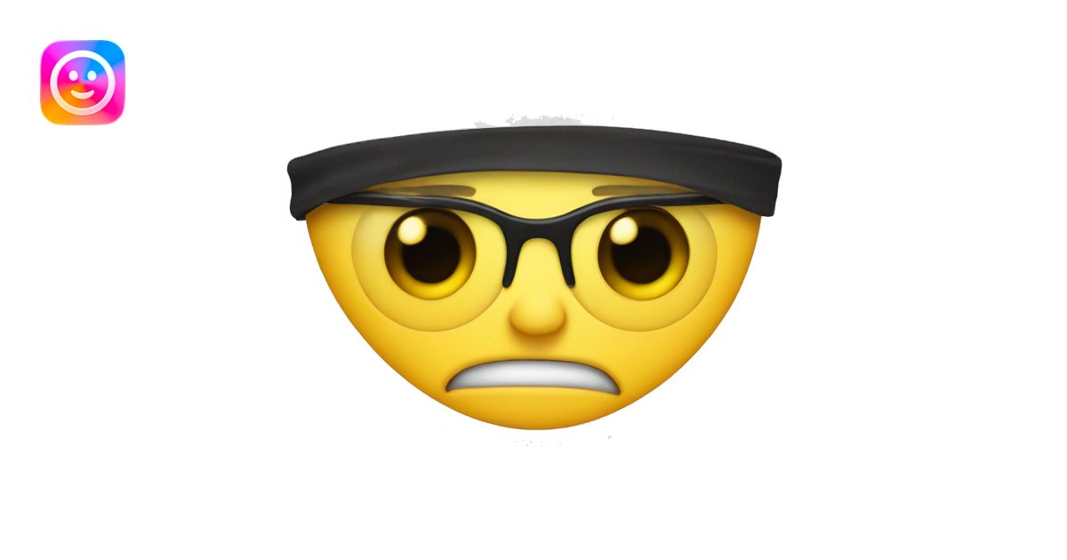 one eye patch yellow face emoji | AI Emoji Generator