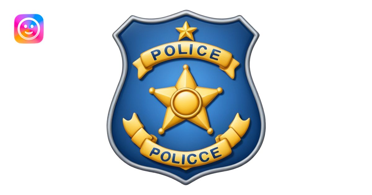 Police badge emoji | AI Emoji Generator