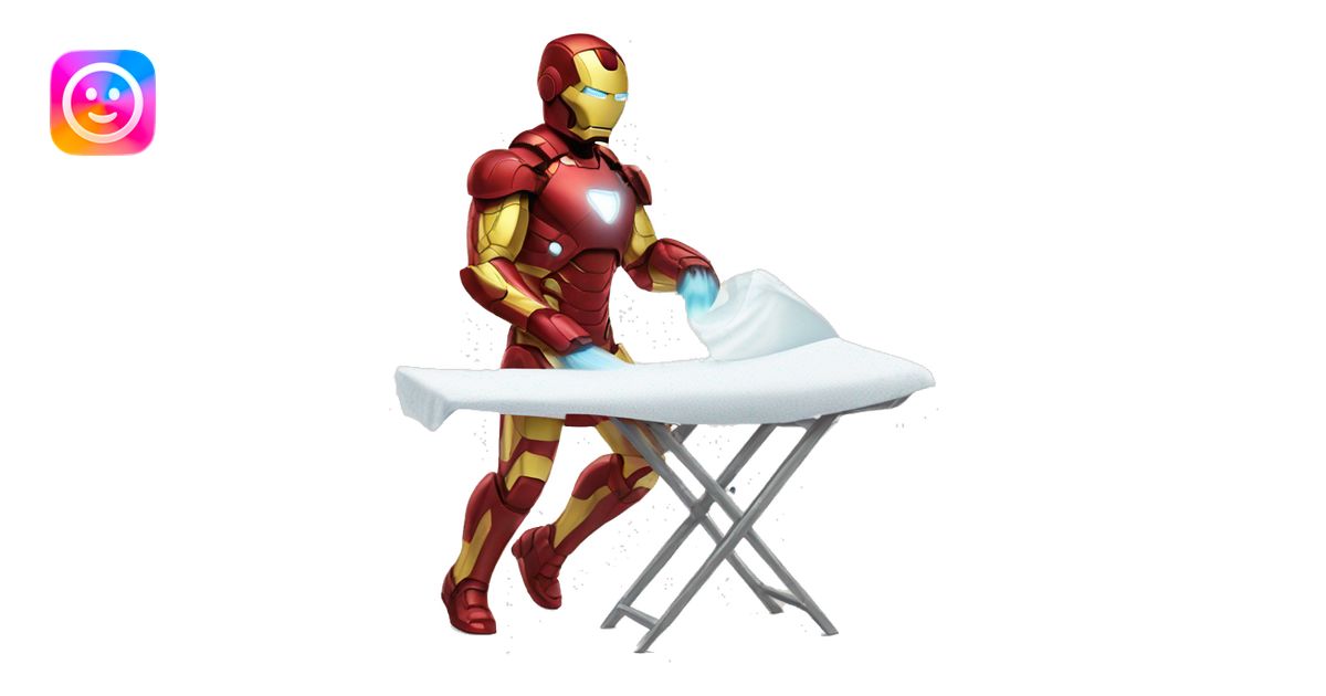 ironman ironing clothes emoji | AI Emoji Generator