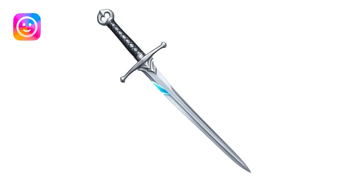 silver dagger sword emoji | AI Emoji Generator