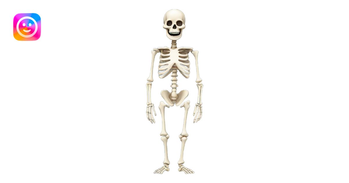 Full skeleton body emoji | AI Emoji Generator