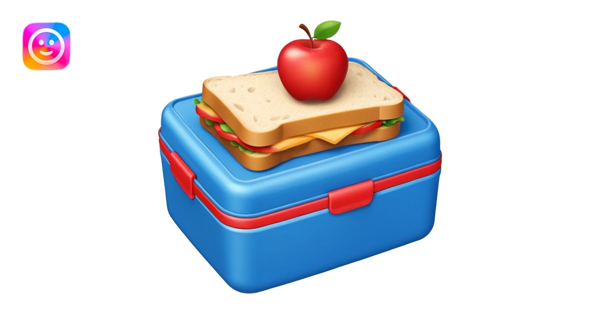 lunch box of kid emoji | AI Emoji Generator