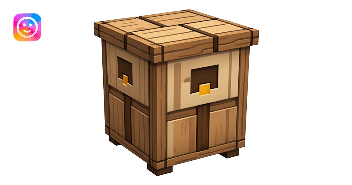 Minecraft crafting table emoji | AI Emoji Generator