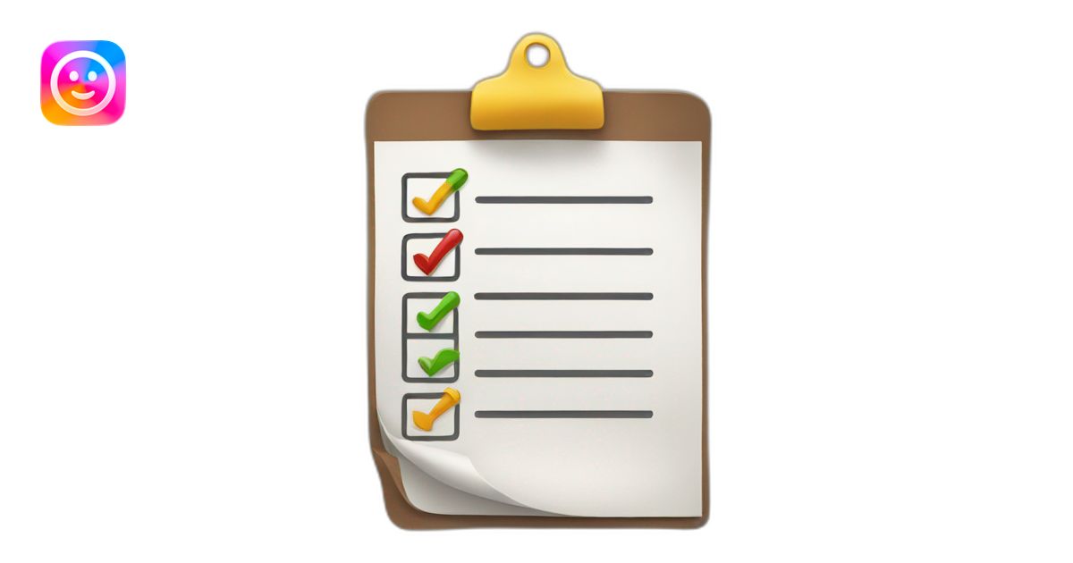 checklist emoji | AI Emoji Generator