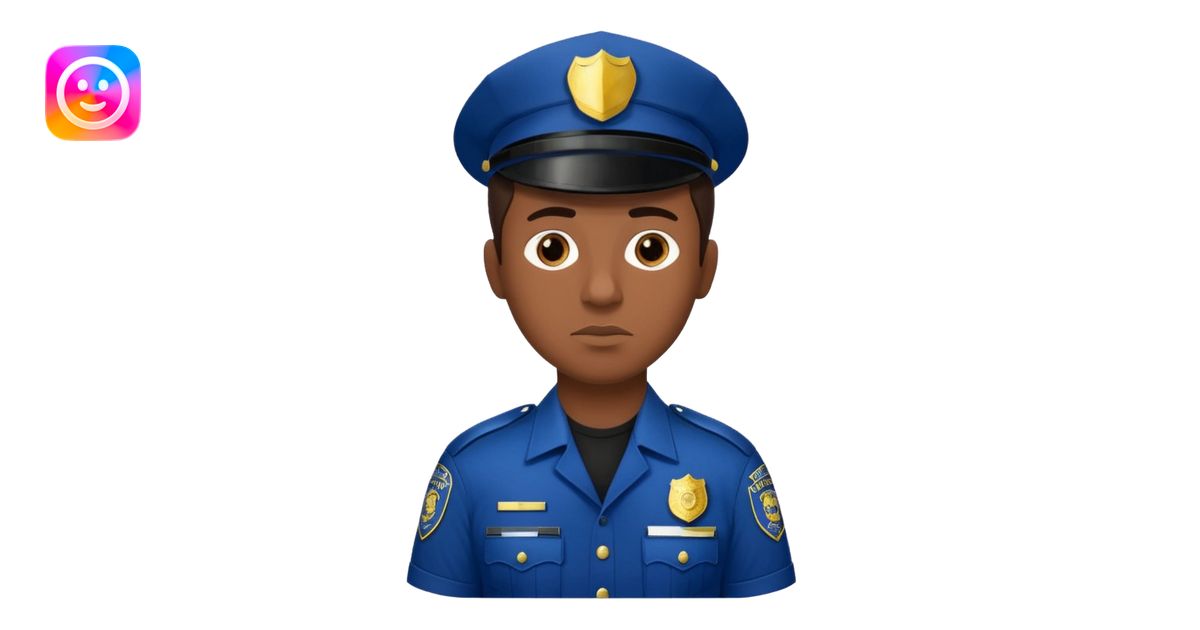 I want you to create an emoji of a sergeant, like a police officer. He ...