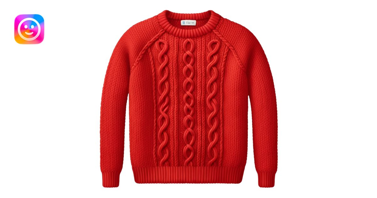 red knitwear emoji | AI Emoji Generator