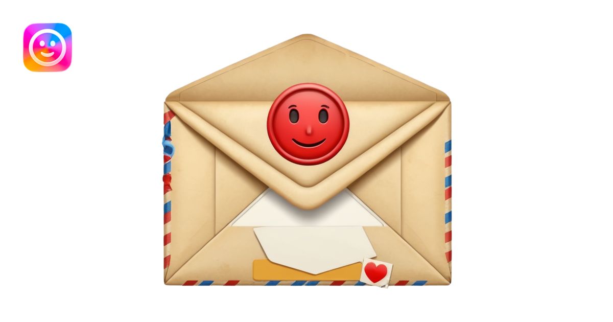 envelope with a stamp emoji | AI Emoji Generator