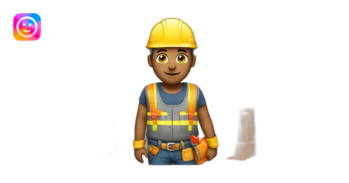 Construction worker emoji | AI Emoji Generator